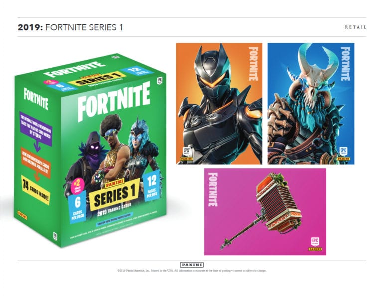2019 PANINI FORTNITE SERIES 1 TRADING CARDS MEGA BOX - Breakaway Sports ...