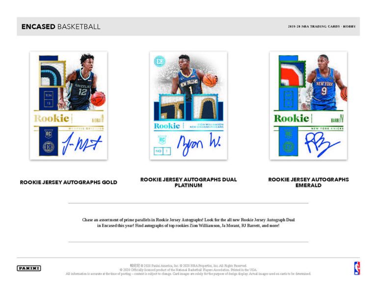 2019-20 PANINI ENCASED BASKETBALL HOBBY BOX - Breakaway Sports Cards